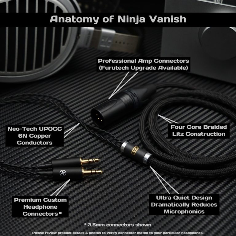 Hifiman / Denon Headphone Cable Dual 3.5mm ⋆ Audiophile Ninja